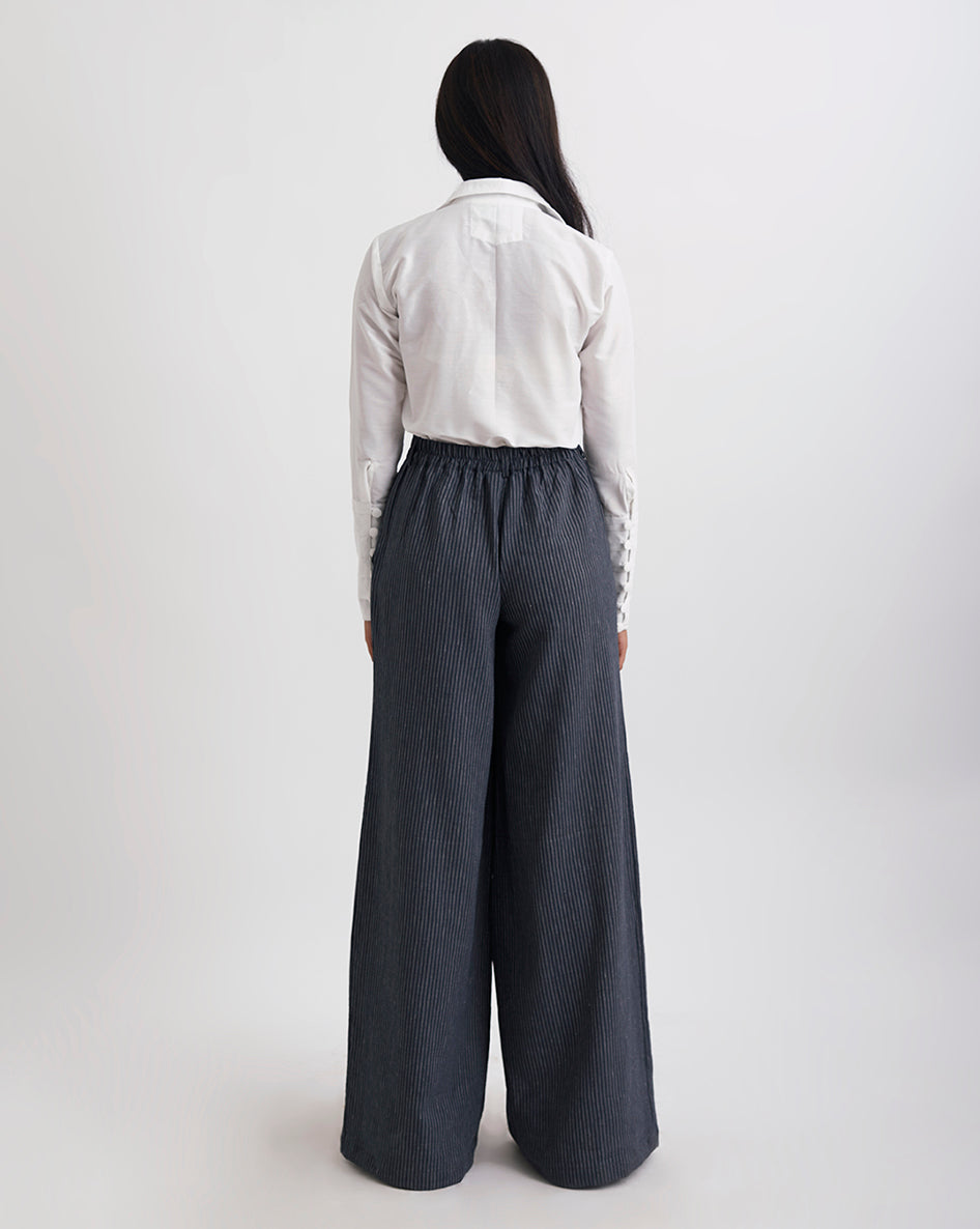 Happily Grey stripe pants– Gatsby Collection